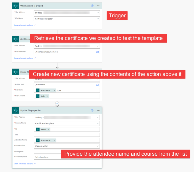 Create automated Attendee certificates using Power Automate - Powering ... Create automated Attendee certificates using Power Automate - Powering ...